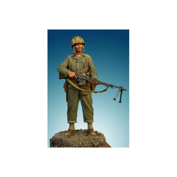 US MARINE AUTOMATIC RIFLEMAN, 4th and 5th US Marine Divisions, Iwo Jima ...