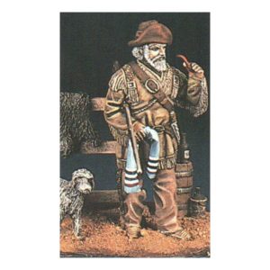 U.S.A., 1840 Trapper Mountain man with dog - Art Girona