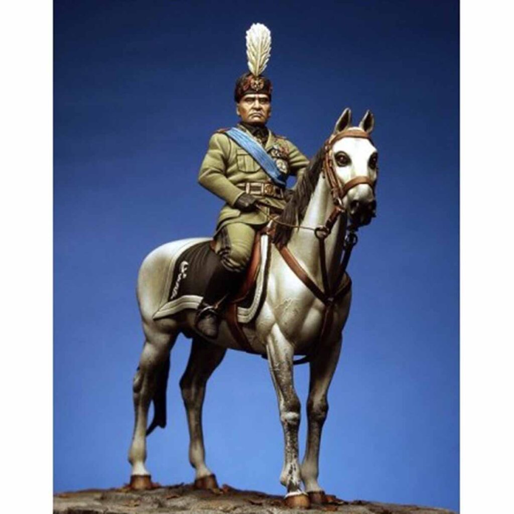 Benito Mussolini (mounted) - Art Girona