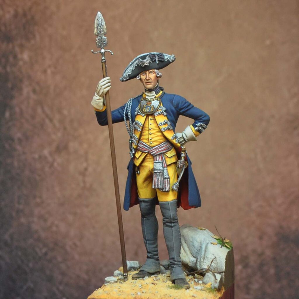 Officer Leib Infantry Regiment. Hesse-Kassel, America 1775 - Art Girona