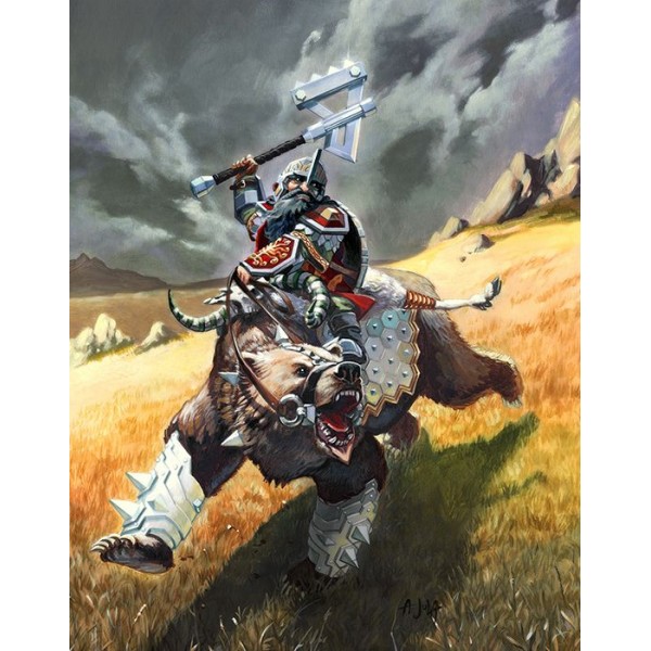 Dwarf on bear - Art Girona