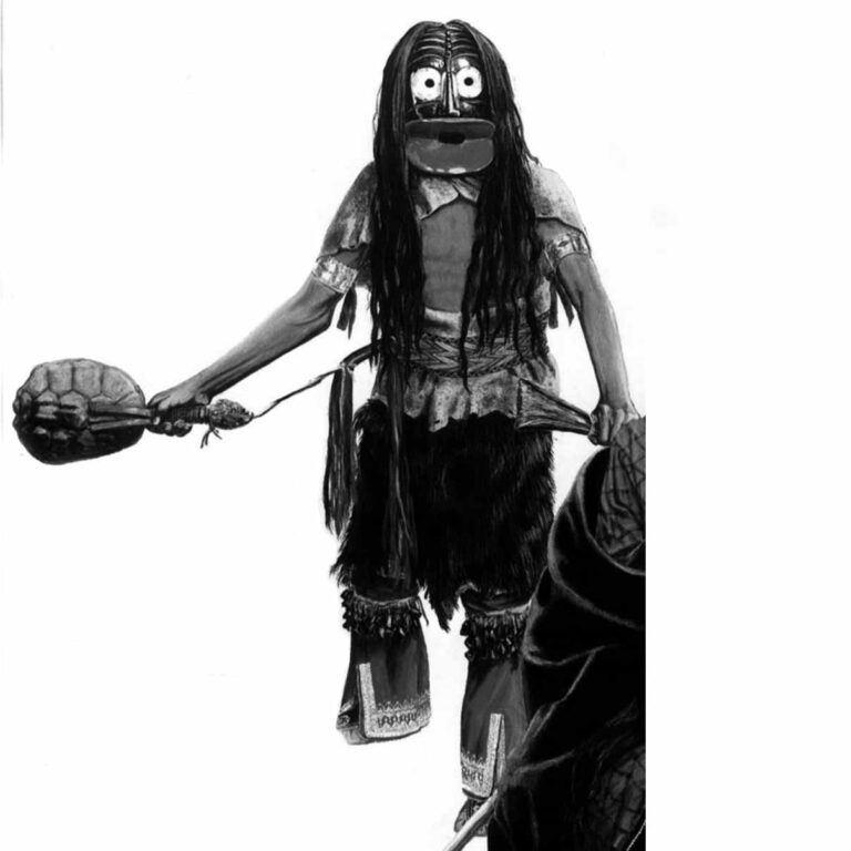 Iroquois false face - Art Girona