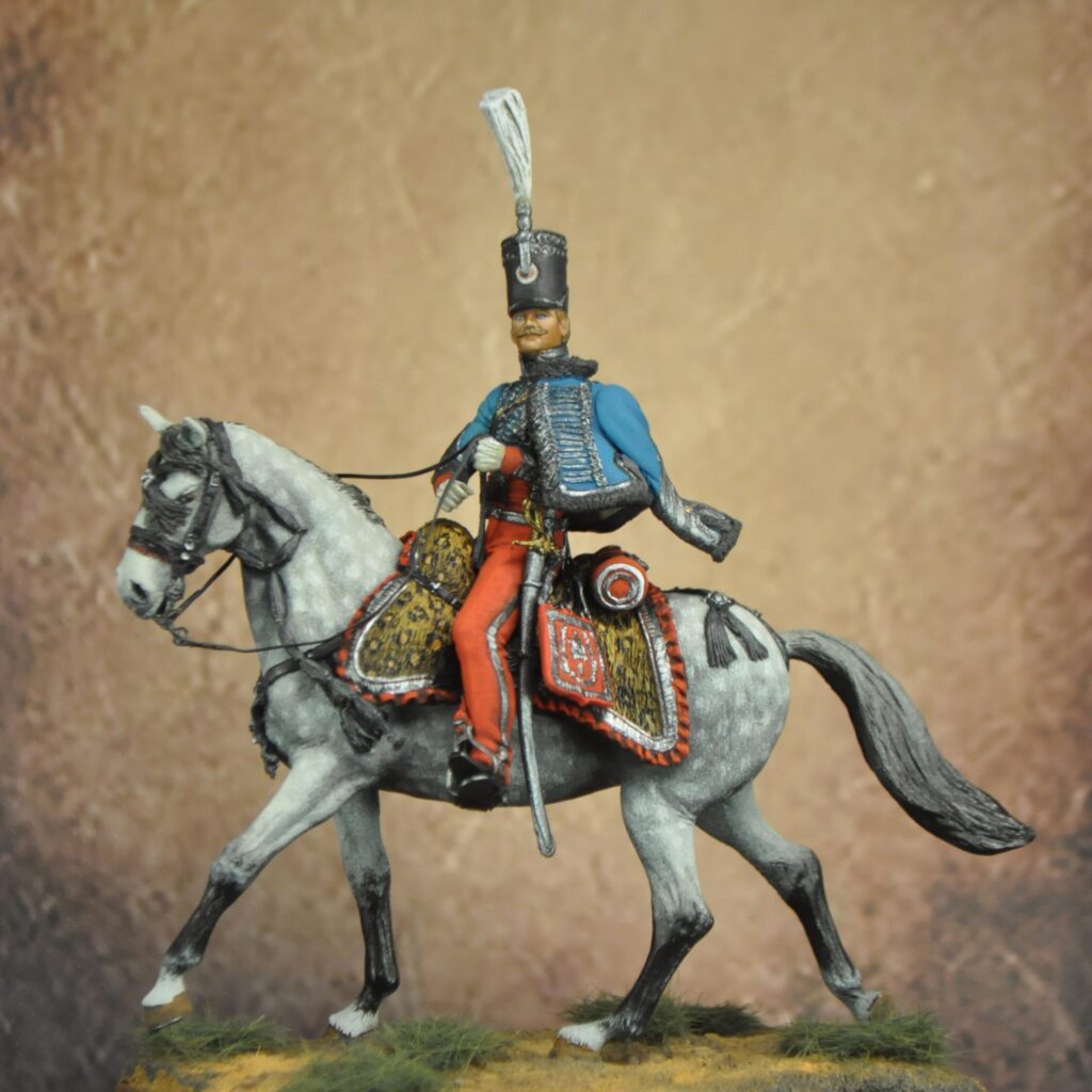 Colonel Clary, maréchal de camp 1815 - 1er régiment Hussards - Art Girona